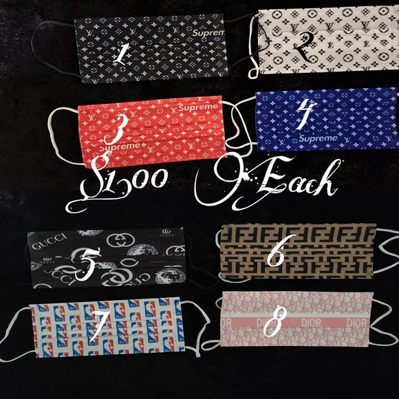 Accessories | 4 Pack Custom Print Disposable Face Masks | Poshmark